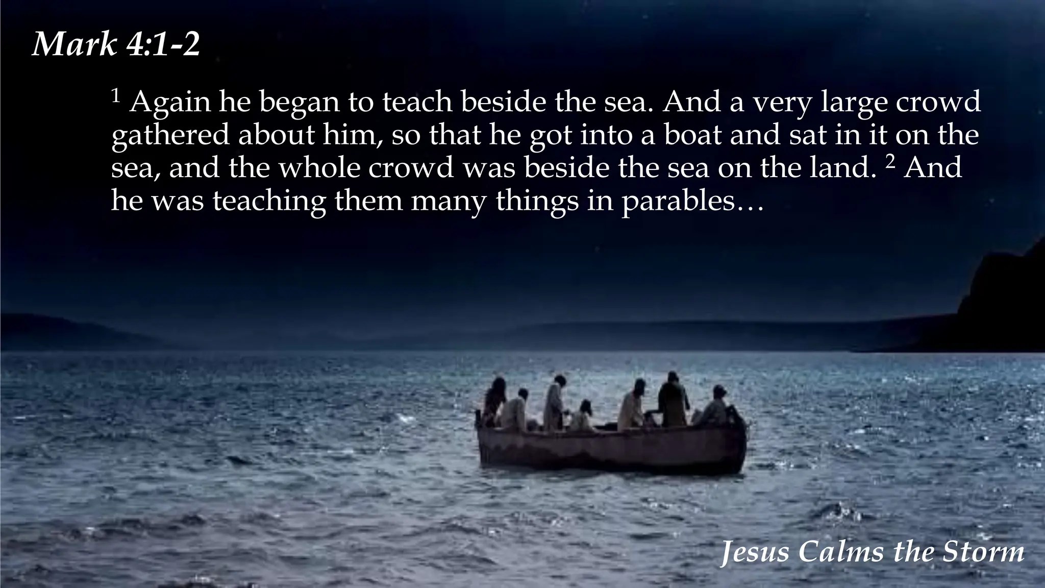 Walking on Water sermon slide, Miracles of Jesus | PPTX
