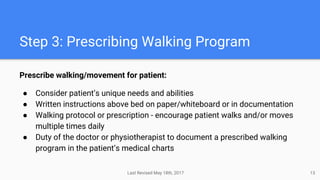 Walking physiotherapy | PDF
