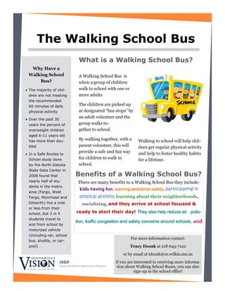 Walking School Bus | PDF