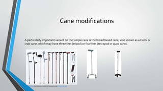 PHYSIOTHERAPY JUNOON Dr. Vinita Walking aids | PPT