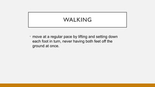 walking and running for conditioning training | PPT