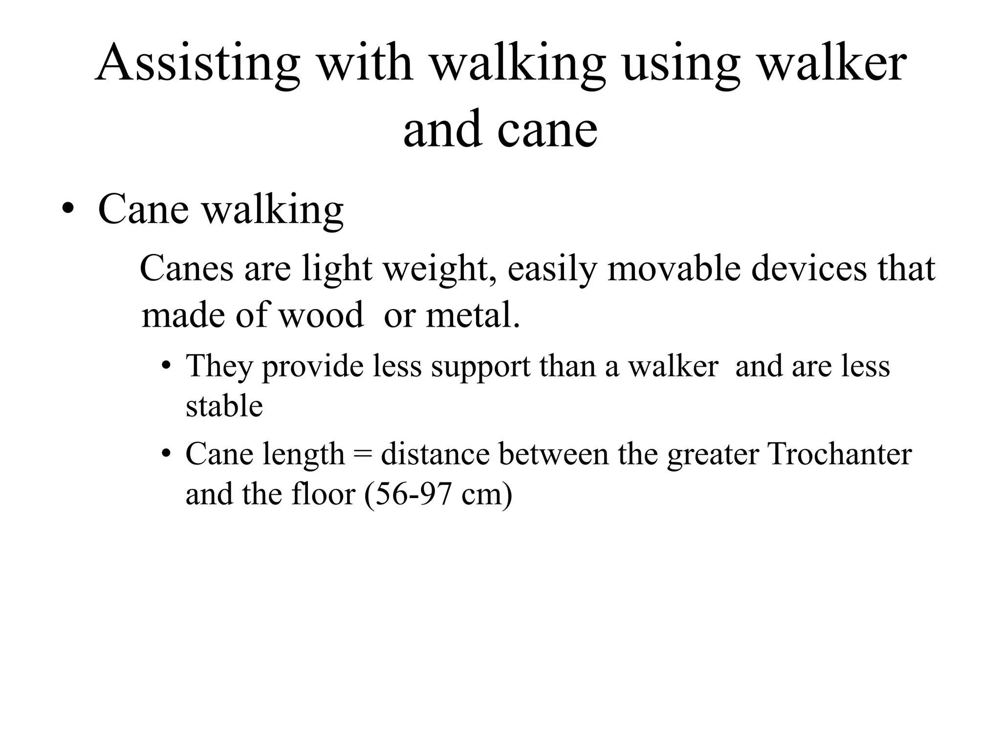 Walking and use of cane walker and crutches | PPTX