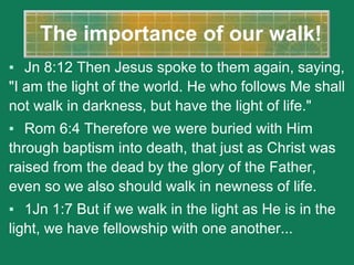 Walking by faith! | PPTX