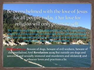 Walking in Jesus Unselfish Love | PPT