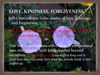 Walking in Jesus Unselfish Love | PPT