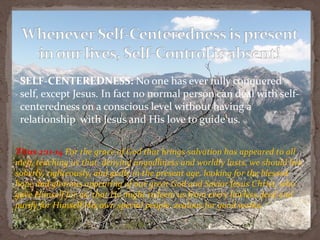 Walking in Jesus Unselfish Love | PPT