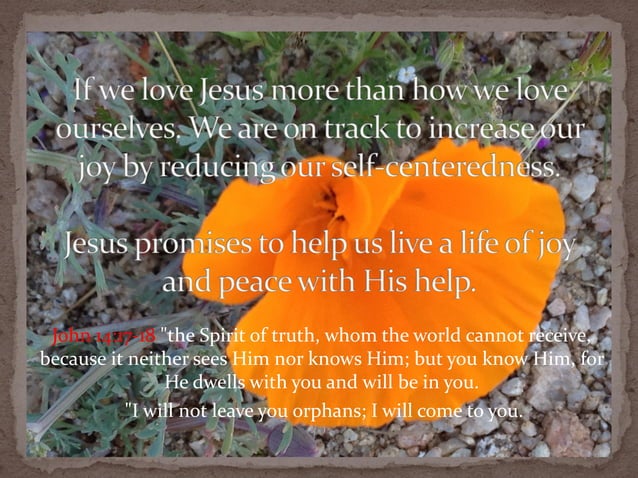Walking in Jesus Unselfish Love | PPT