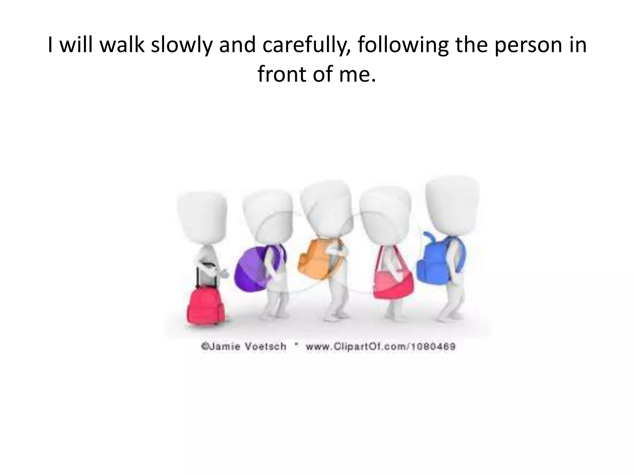 Walking in the hallway | PPTX