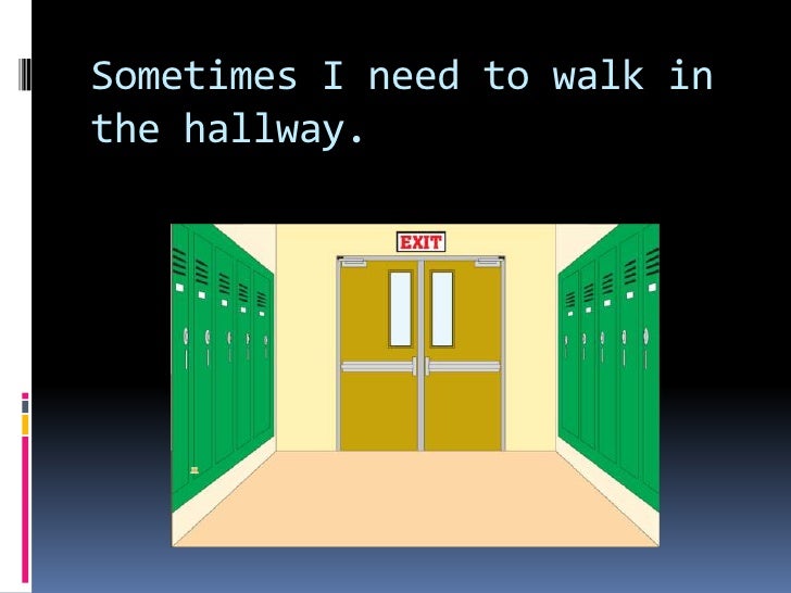 Walking In The Hallway Social Story
