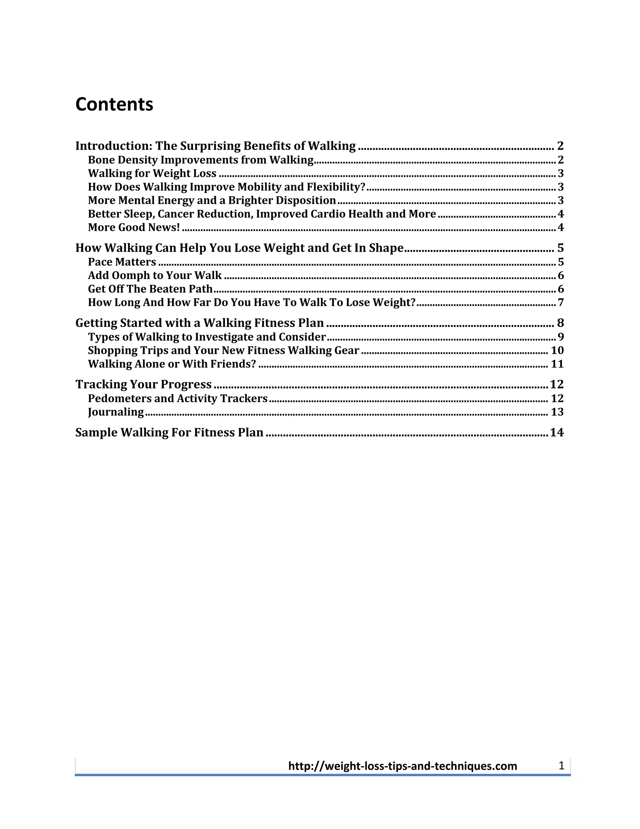 10,000 Steps a Day to Fitness - Your Walking Workout Plan | PDF