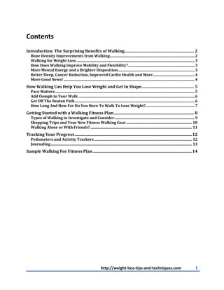 10,000 Steps a Day to Fitness - Your Walking Workout Plan | PDF