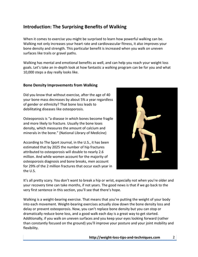 10,000 Steps a Day to Fitness - Your Walking Workout Plan | PDF