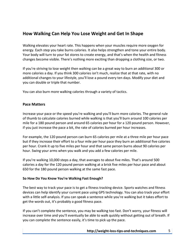 10,000 Steps a Day to Fitness - Your Walking Workout Plan | PDF