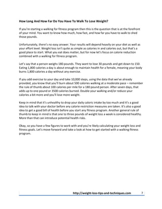 10,000 Steps a Day to Fitness - Your Walking Workout Plan | PDF