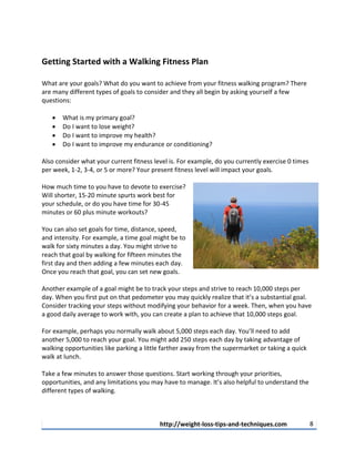 10,000 Steps a Day to Fitness - Your Walking Workout Plan | PDF