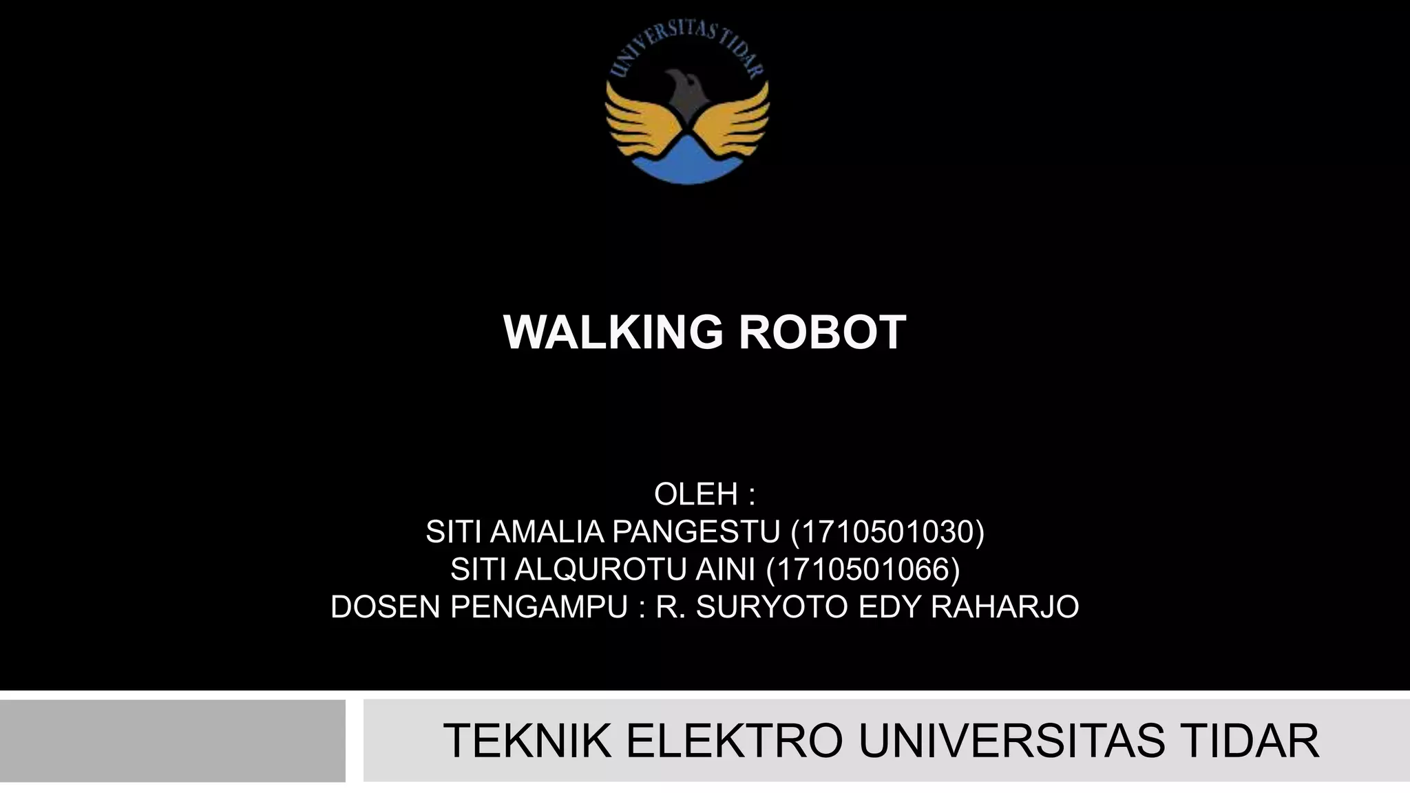 Walking Robot | PPTX