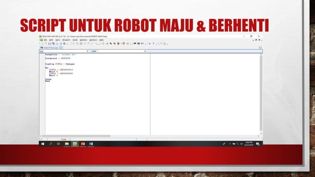 Walking robot dengan atmega16 | PPTX