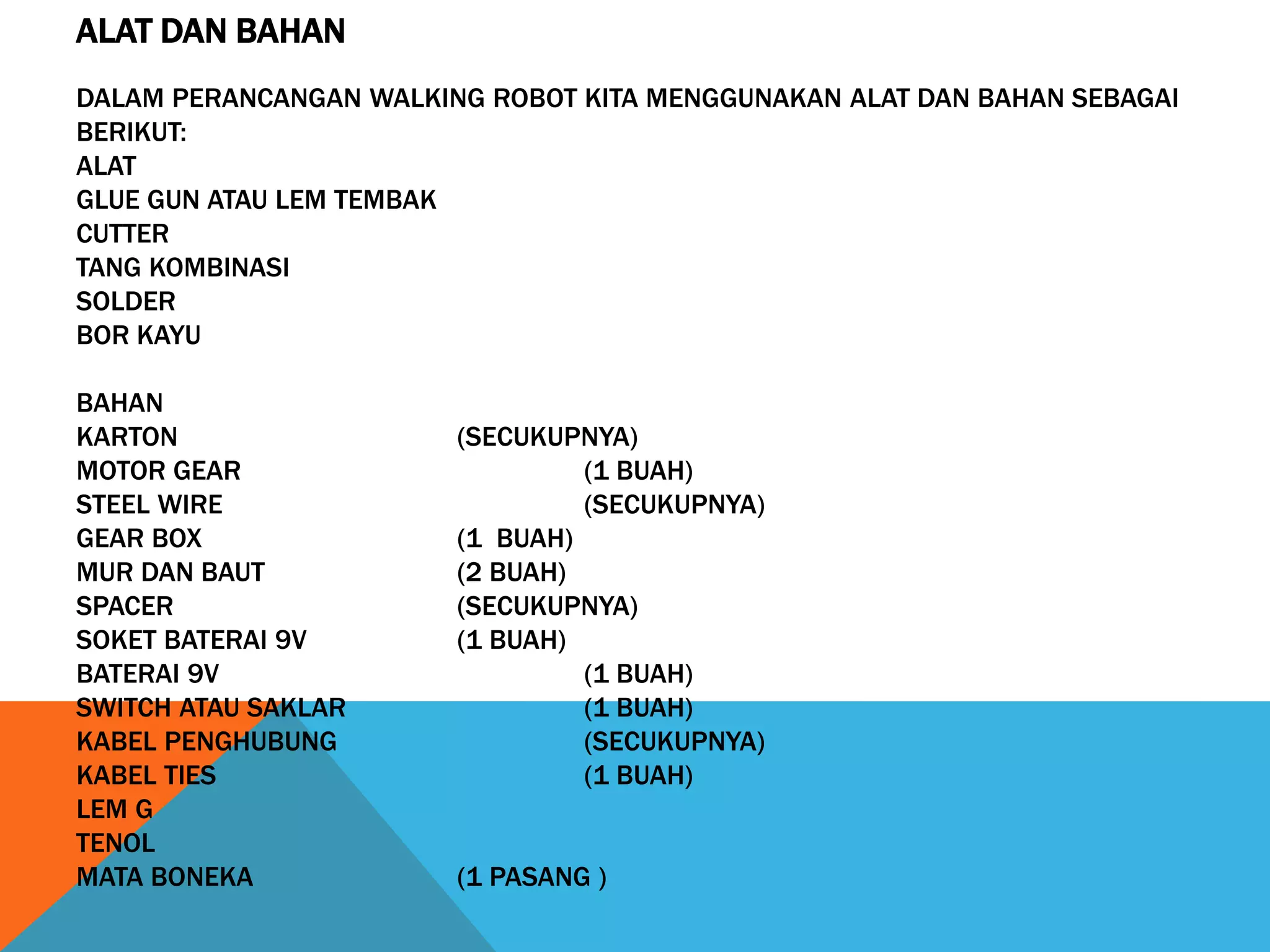 Walking robot | PPTX