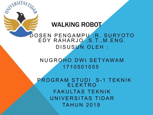 Walking robot | PPTX