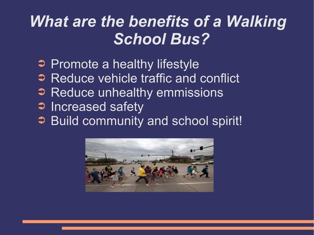 Walking school bus presentation | PPT