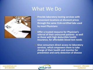Walk In Lab | PPSX