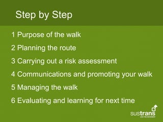 Walk leader training | PPT