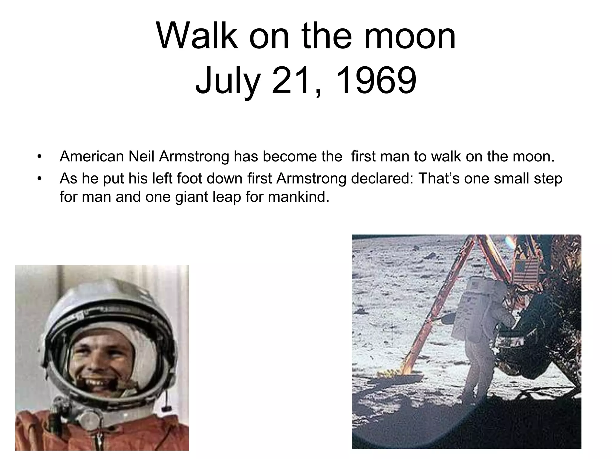 Walk on the moon | PDF