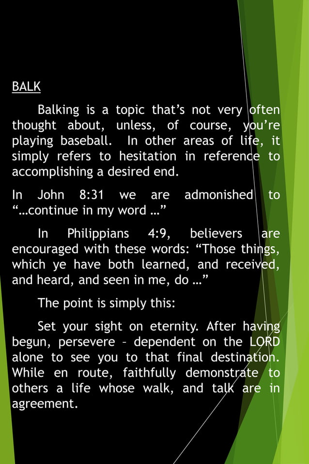 Walk talk balk | PDF
