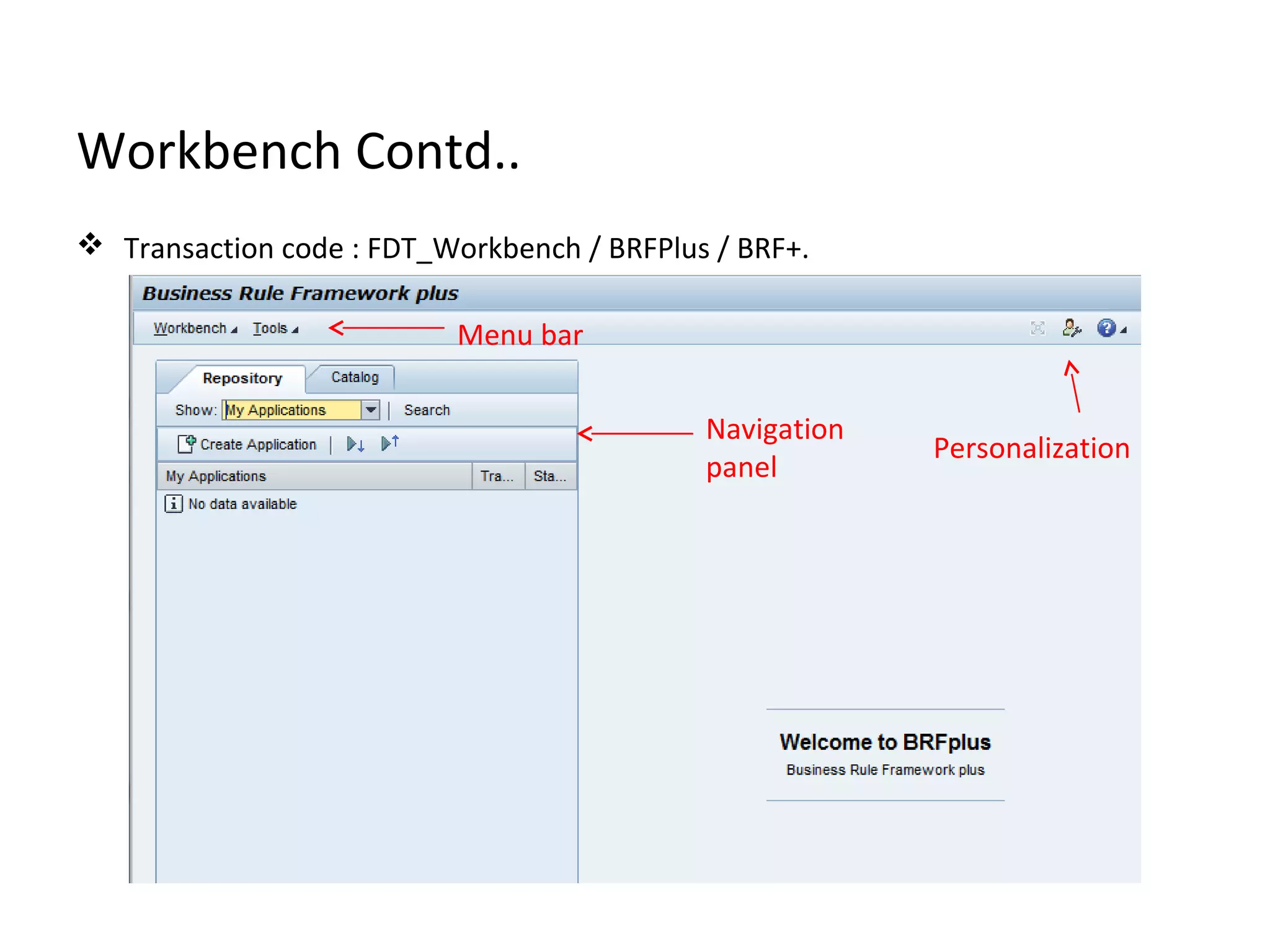 BRF+ Walk through | PPT