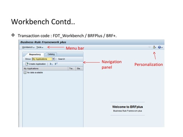 BRF+ Walk through | PPT | Computing | Technology & Computing