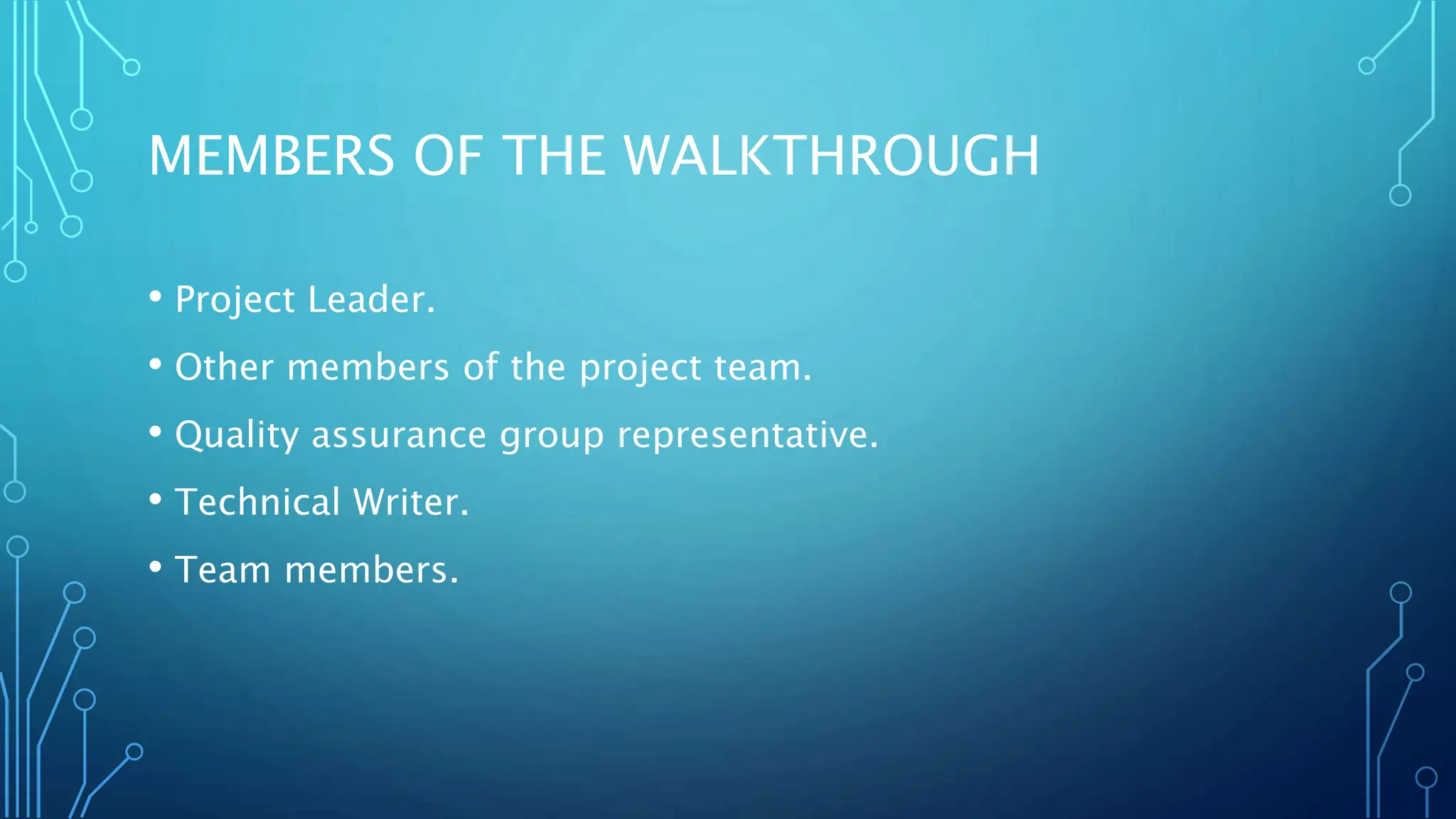 Walkthrough and inspection (Walkthrough) | PPTX