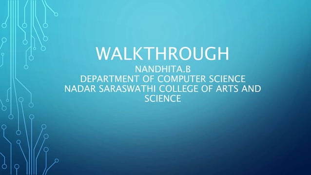 Walkthrough and inspection (Walkthrough) | PPTX