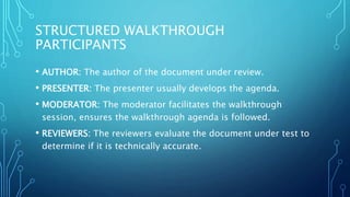 Walkthrough and inspection (Walkthrough) | PPTX