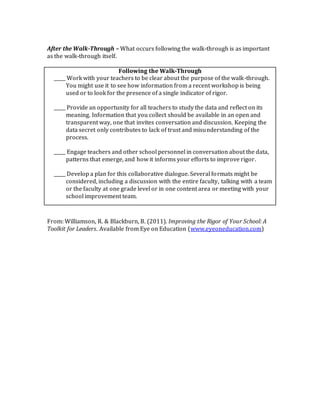 Walkthrough checklist | PDF