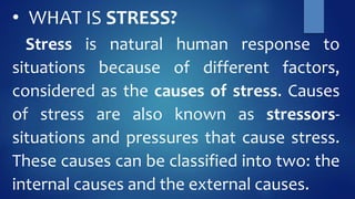 CAUSES OF STRESS | PPTX