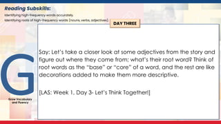 Walkthrough of the ARAL-Reading Plus Teacher_s Guide (TG) and Learning ...