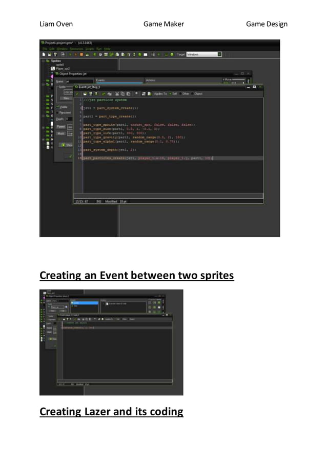 2D Game Maker Walkthrough tutorial by Liam Oven | PDF