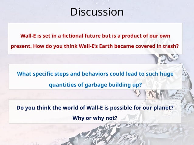 Wall-E - Beggining TITLE OF FILM AT THE START | PPT