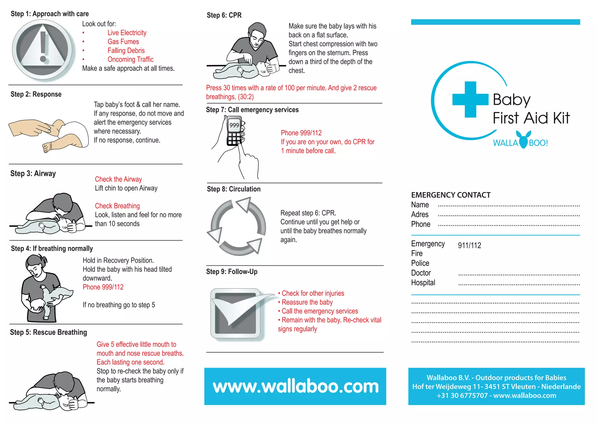 Wallaboo baby first aid guide english | PDF