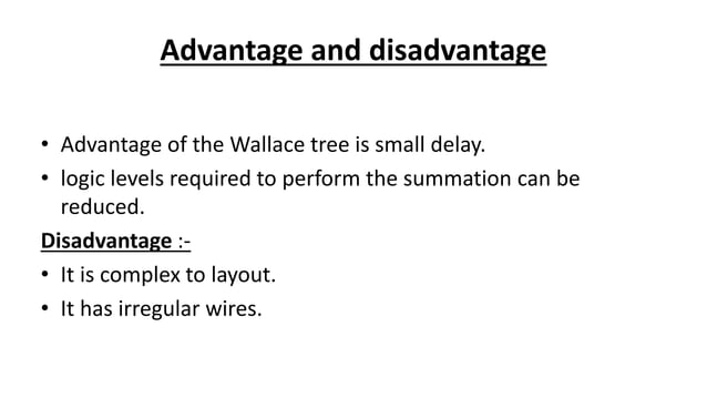 Wallace tree multiplier.pptx1 | PPTX