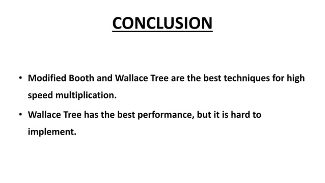 Wallace tree multiplier.pptx1 | PPTX