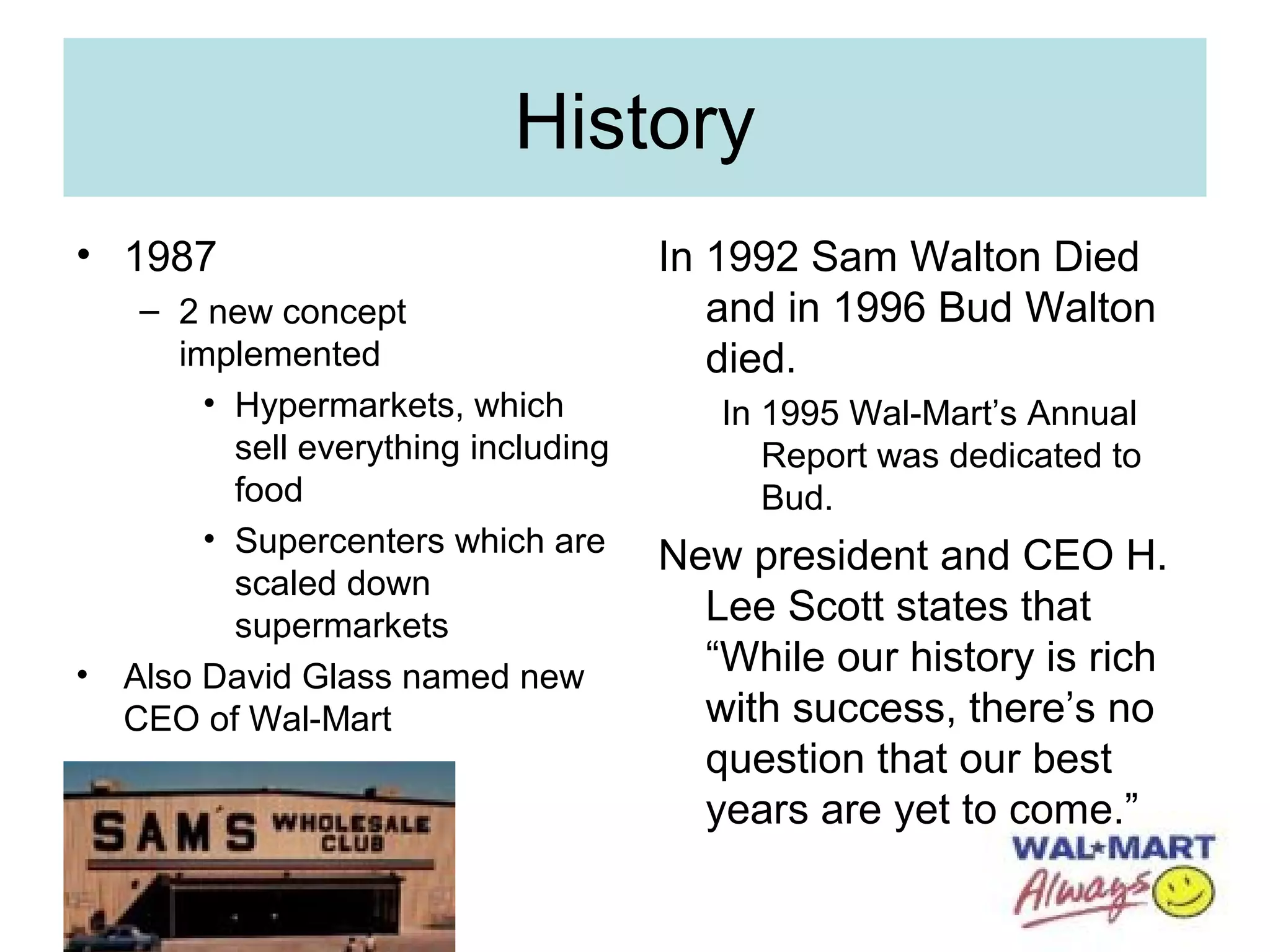 Wal-Mart Stores’ Discount operations | PPT