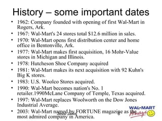 Wal-Mart Stores’ Discount operations | PPT