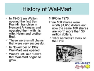 Wal-Mart Stores’ Discount operations | PPT
