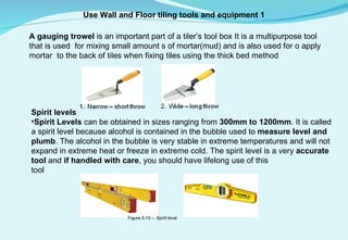 Wall and floor tiling tools and equipment | PPT