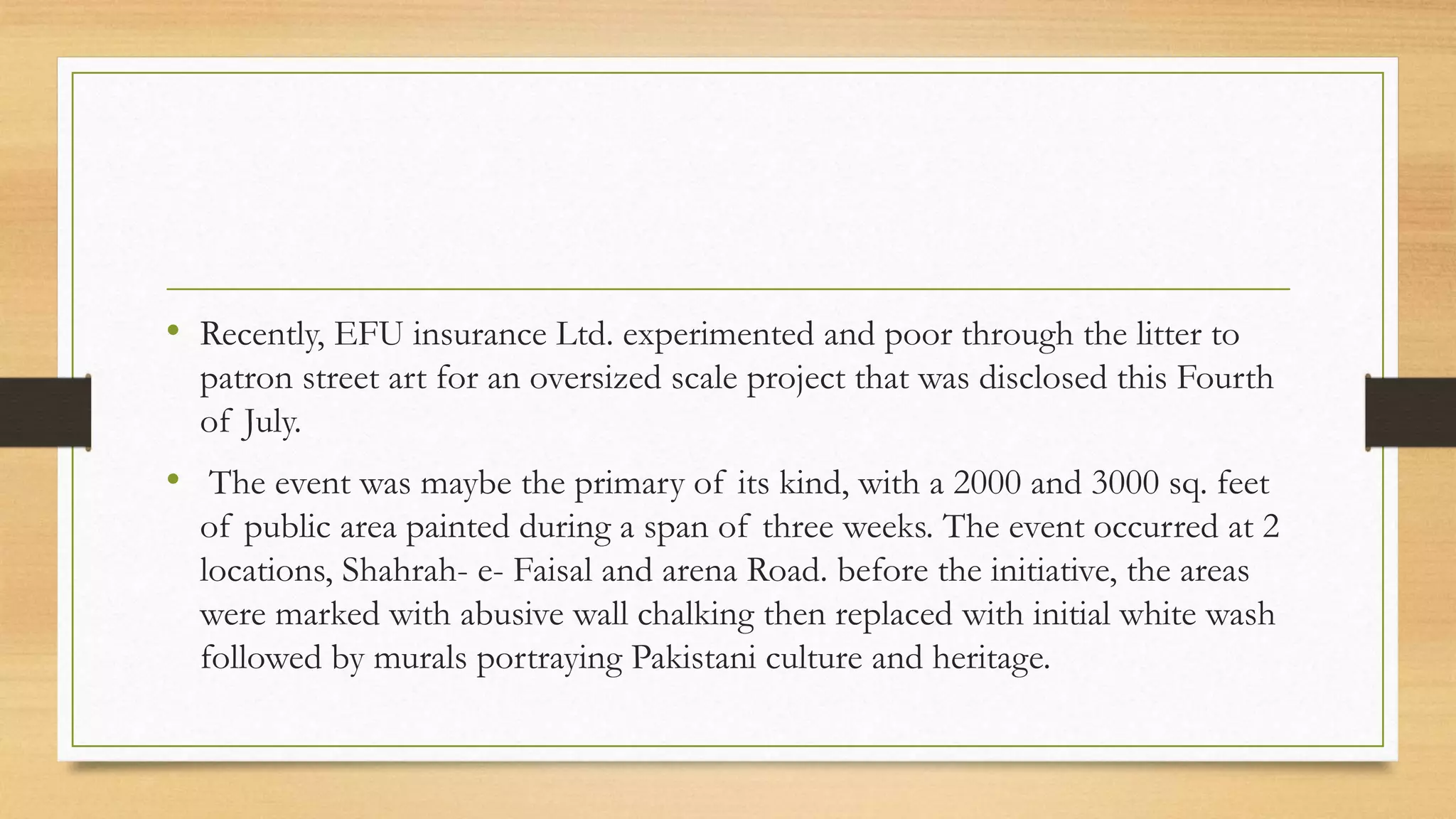 Wall beautification in karachi | PPT