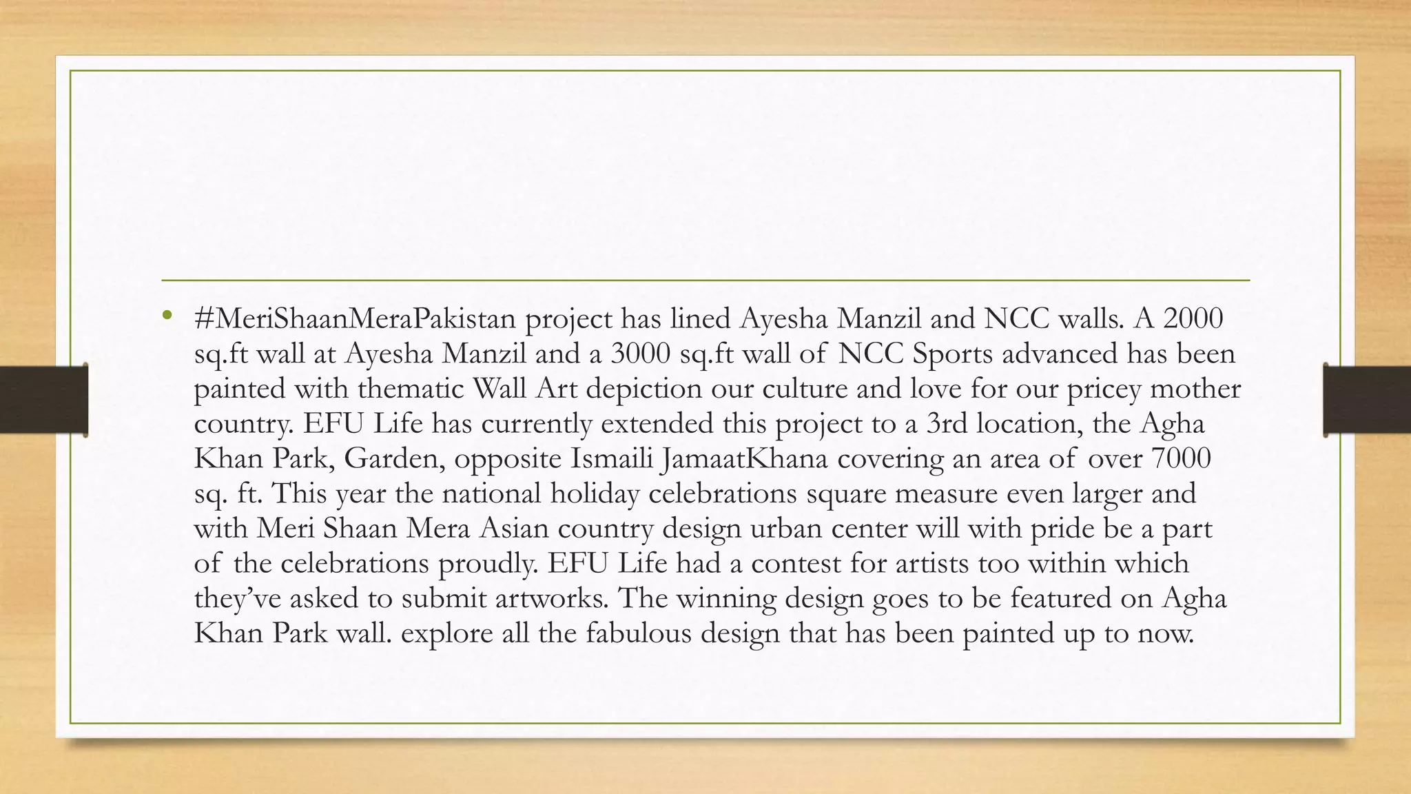 Wall beautification in karachi | PPT