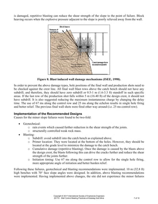 Wall control blasting practices at ksladag gold mine | PDF