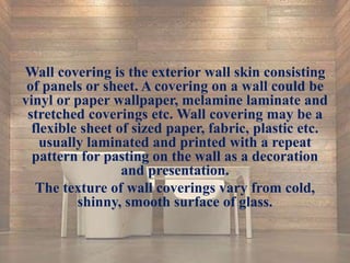 Wall coverings | PPTX