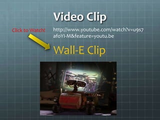 Wall-E Presentation | PPTX